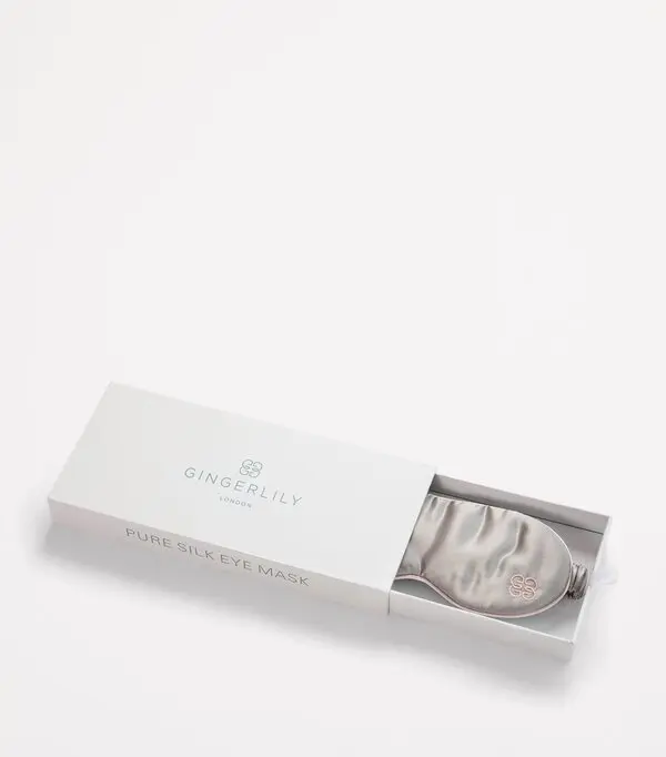 Gingerlily Silk Eye Mask - Grey