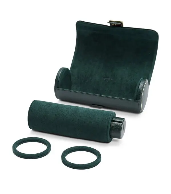 Wolf Vegan Leather Triple Watch Roll