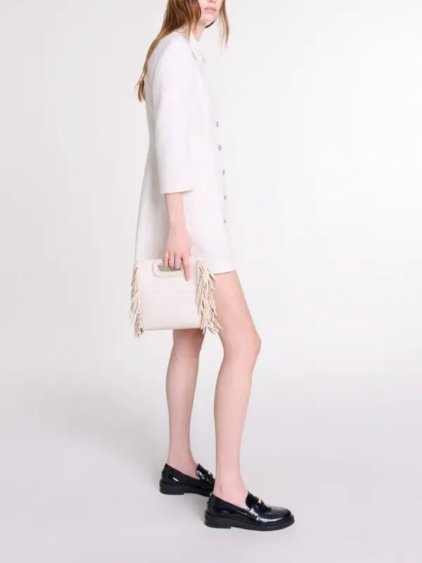 Maje Cotton Tweed Mini Dress