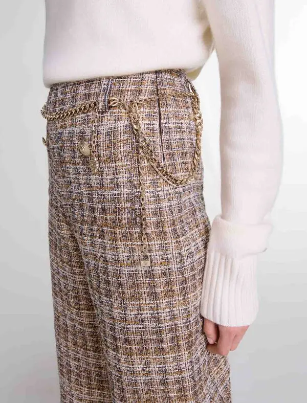 Maje Cotton Tweed Trousers