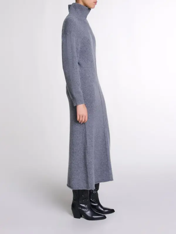 Maje Cashmere Knit Maxi Dress