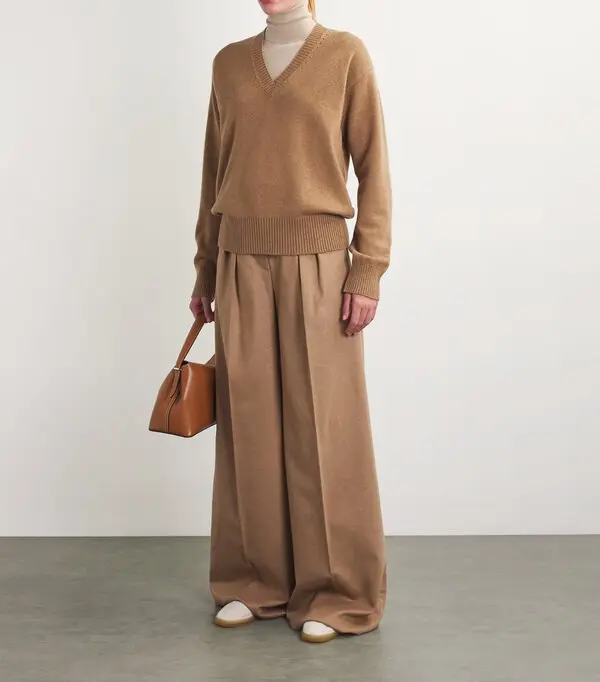 Harrods Cashmere V-neck Sweater