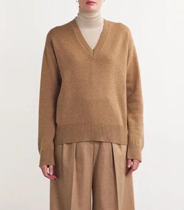 Harrods Cashmere V-neck Sweater