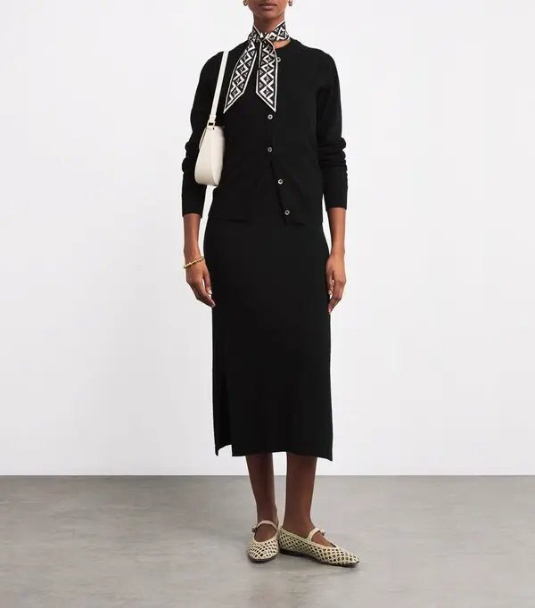 Harrods Cashmere Crew-neck Cardigan