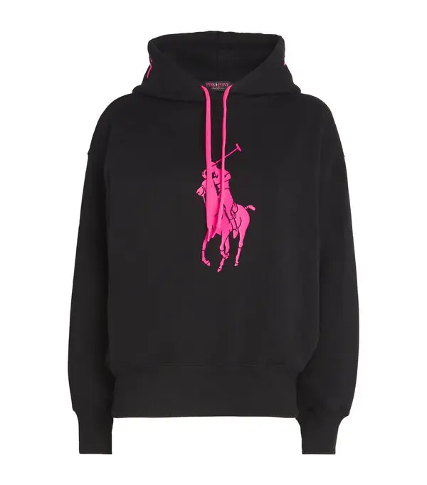 Ralph Lauren Pink Pony Rlx Hoodie - Black | Editorialist