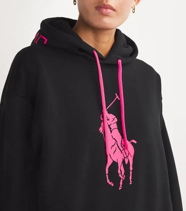 Ralph Lauren Pink Pony Rlx Hoodie - Black | Editorialist