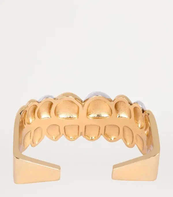 Balmain Double Grillz Ring - Gold | Editorialist