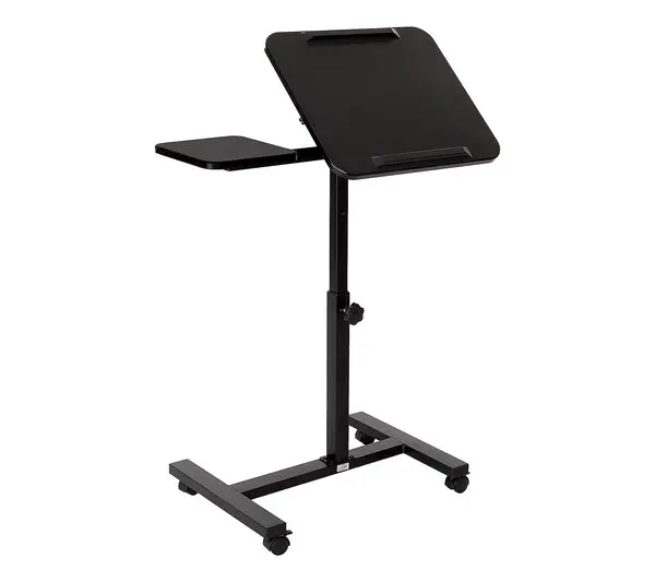 SEVILLE CLASSICS Seville Height Adjustable Tilting Sit-stand Com Puter Desk Cart - One-color