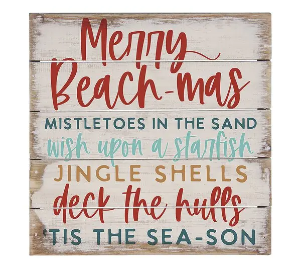 SINCERE SURROUNDINGS 8' Merry Beach-mas Pallet Petite - One-color