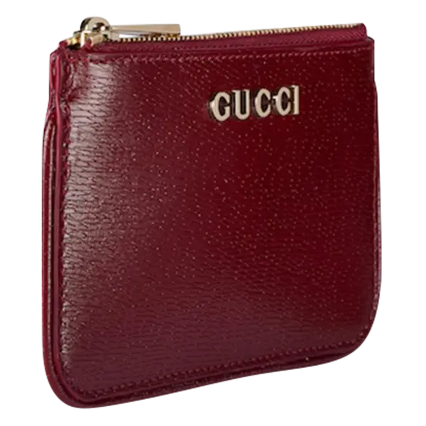 GUCCI Gucci グッチ　ケース　カードケース　ワインレッド 日本限定 ダブルG カードケース（名刺入れ） ・ブラック レザー