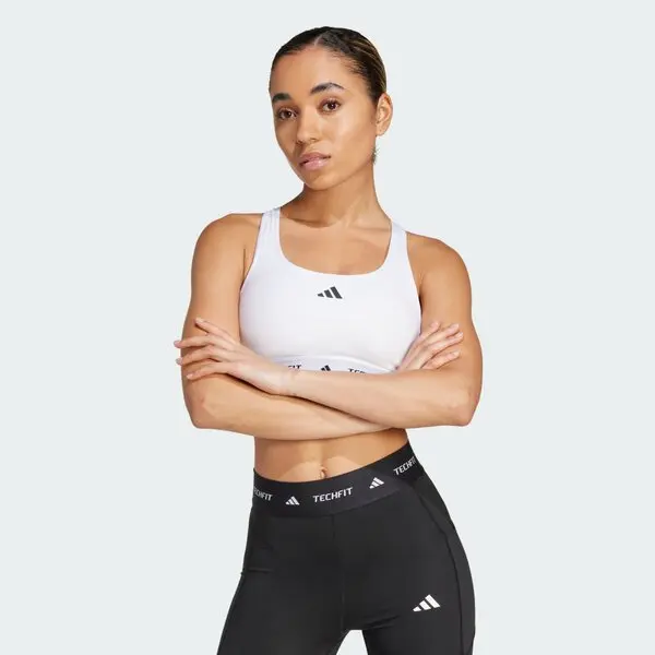 Adidas Techfit Bra - White