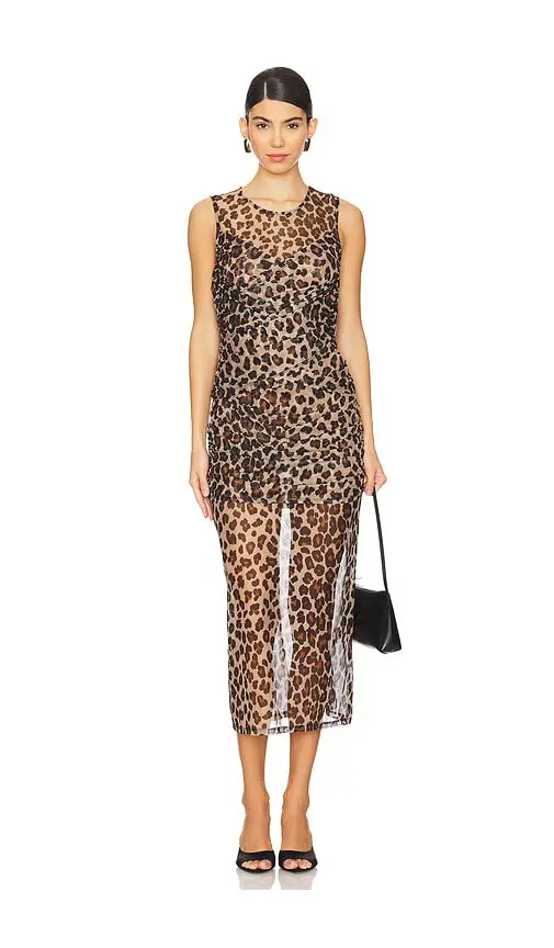 Simonmiller Kinny Mesh Dress In Leopard - 64% Off | Editorialist