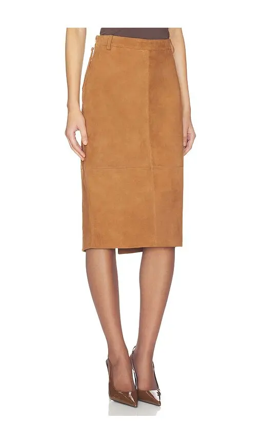 Retrofete Marcella Suede Skirt