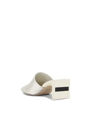 Fear Of God Low Mule Pump In Metallic Silver