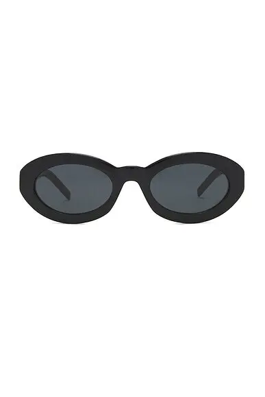 Saint Laurent Oval Sunglasses - Black