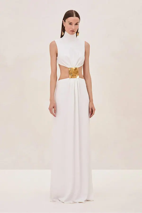 Alexis Prague Dress - Neutral