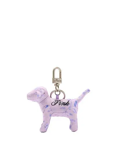 Pink Micro Dog Keychain Charm - Print