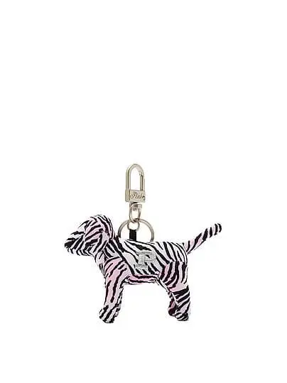Pink Micro Dog Keychain Charm - Print