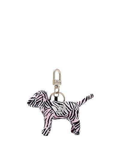 Pink Micro Dog Keychain Charm - Print