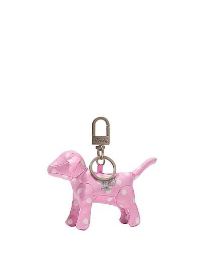 Pink Micro Dog Keychain Charm - Print