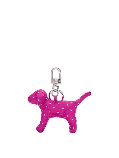 Pink Micro Dog Keychain Charm - Print