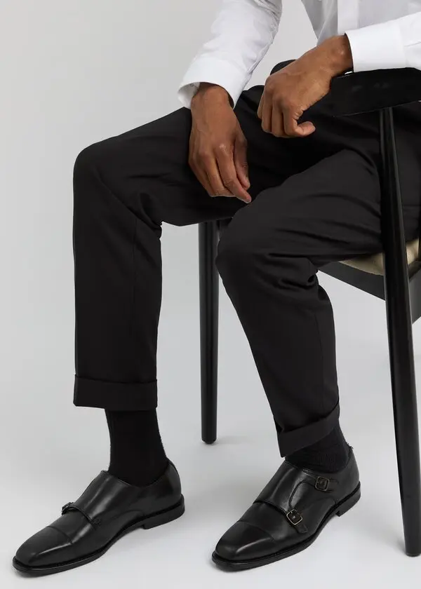 OLIVER SWEENEY Coombe Leather Monk Strap Shoes