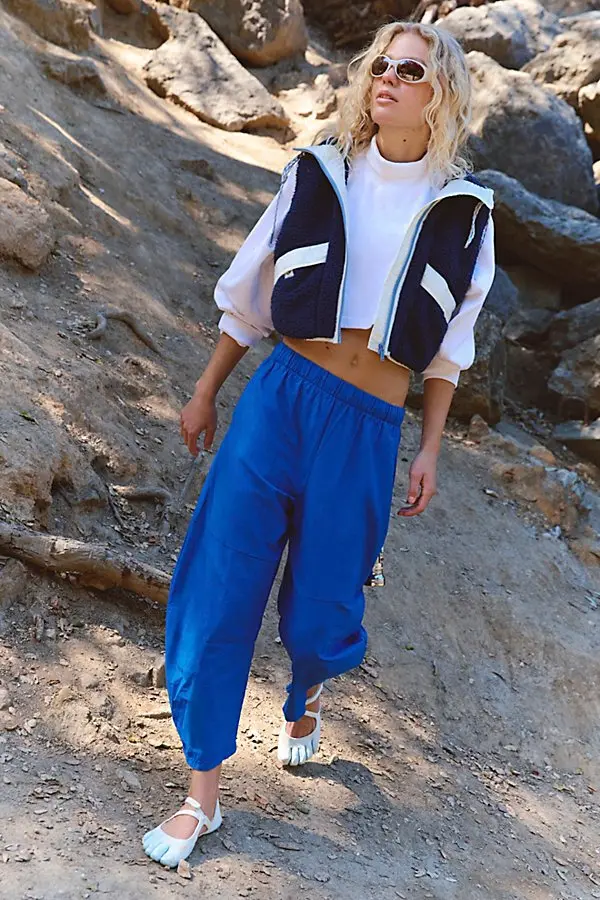 Free People Game Day Pants - Deep Indigo