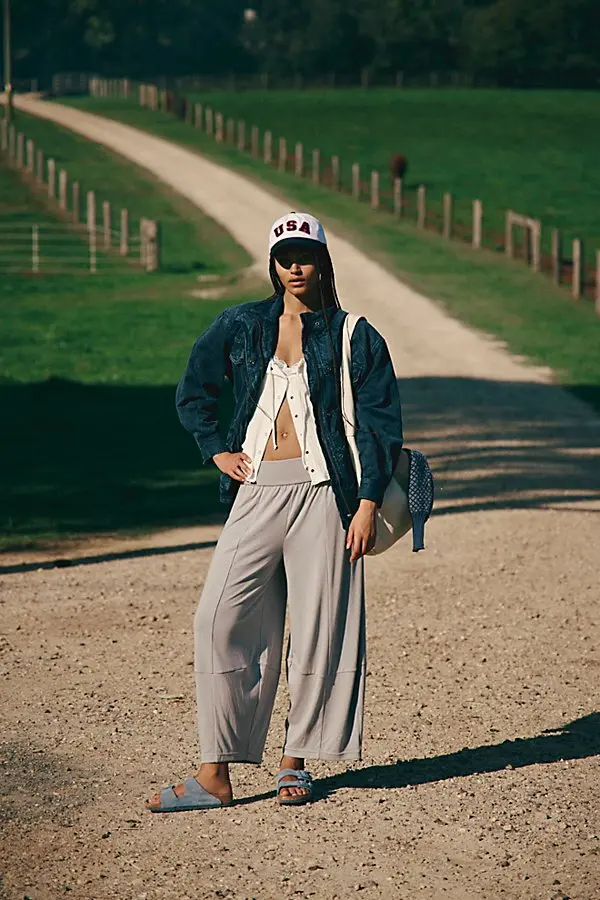 Free People Wide-leg Knit Pants
