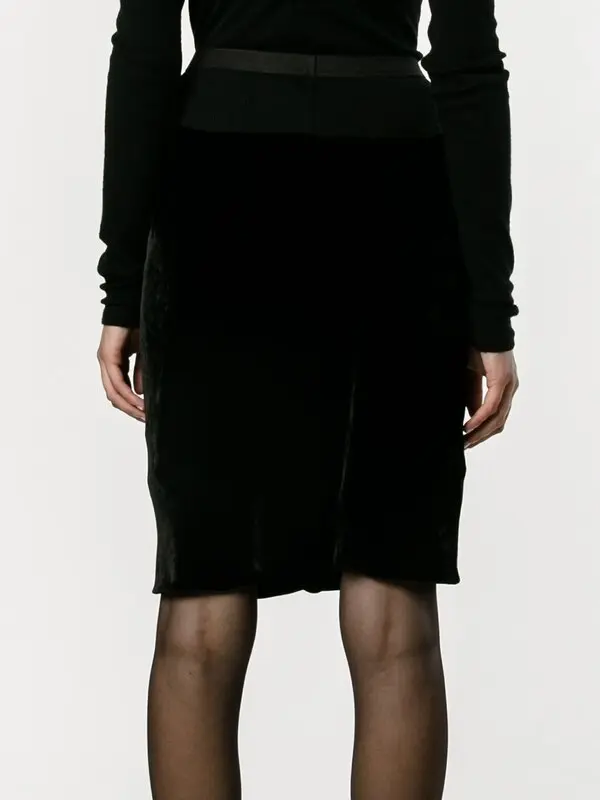 Rick Owens Velvet Knee Shorts