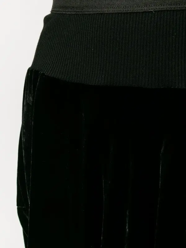 Rick Owens Velvet Knee Shorts