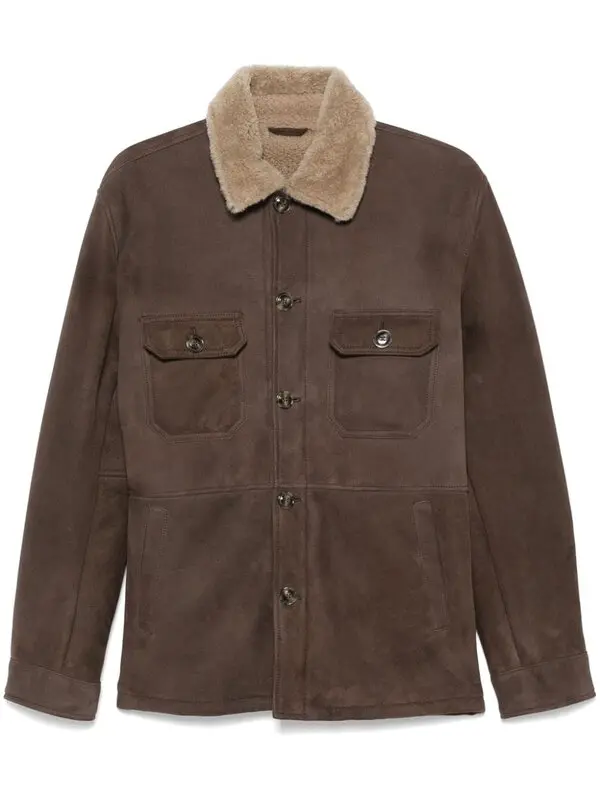 BARBA NAPOLI Suede Jacket