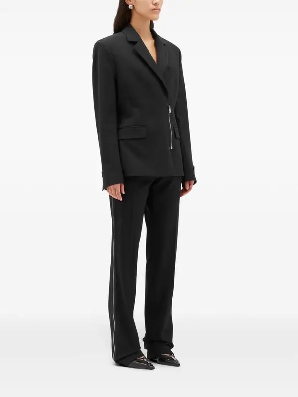MSGM Zipped Single-breasted Blazer