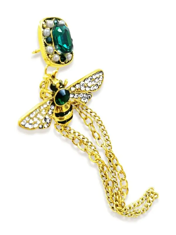 HZMER JEWELLERY Luxo Bee Brooch - Gold