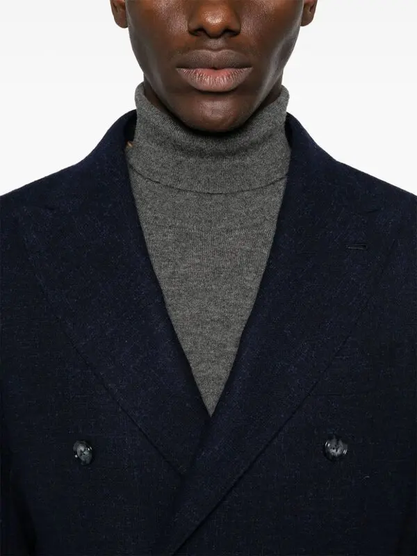BARBA NAPOLI Mélange-effect Blazer