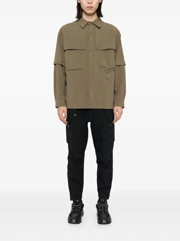 SPOONYARD Detachable-sleeve Shirt - Brown