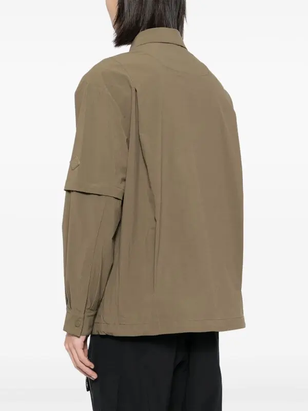 SPOONYARD Detachable-sleeve Shirt - Brown