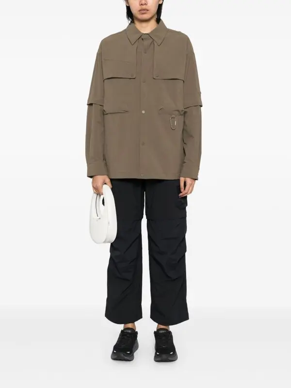 SPOONYARD Belted Tapered Cargo Trousers - Black