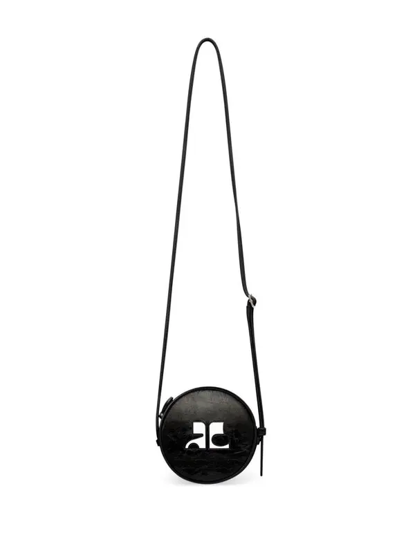 COURREGES Re-edition Small Circle Bag - Black