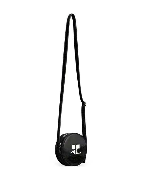 COURREGES Re-edition Small Circle Bag - Black