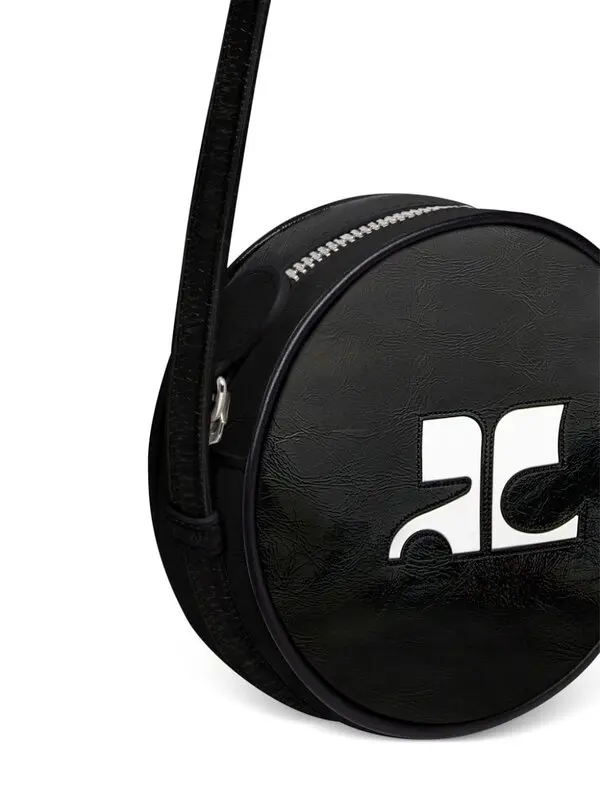 COURREGES Re-edition Small Circle Bag - Black