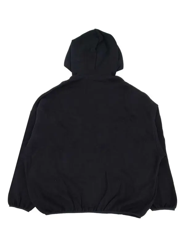 Fear Of God Panelled Hoodie With Front Logo Patch - Black
