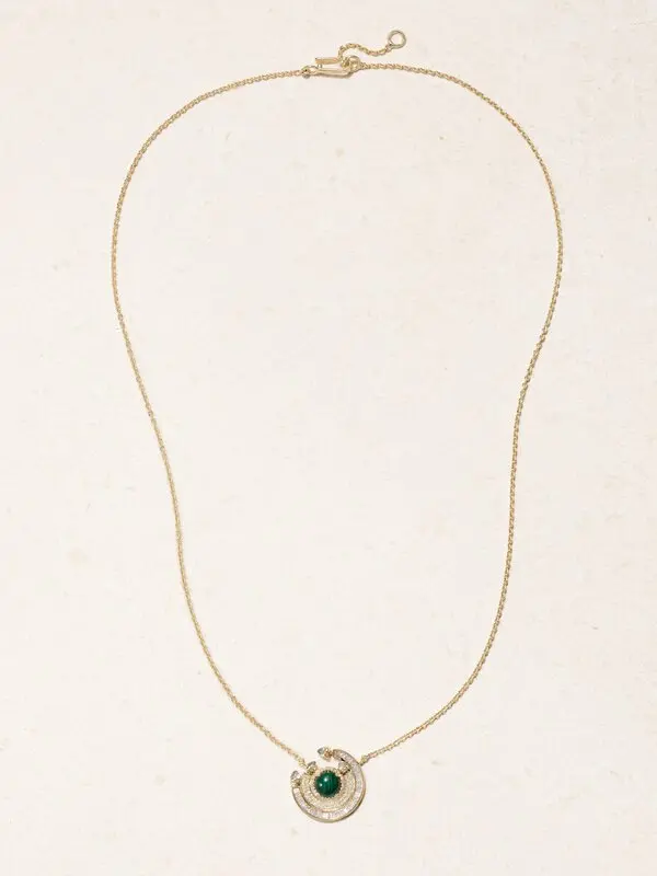 ANANYA Chakra 18-karat Multi-stone Pendant Necklace