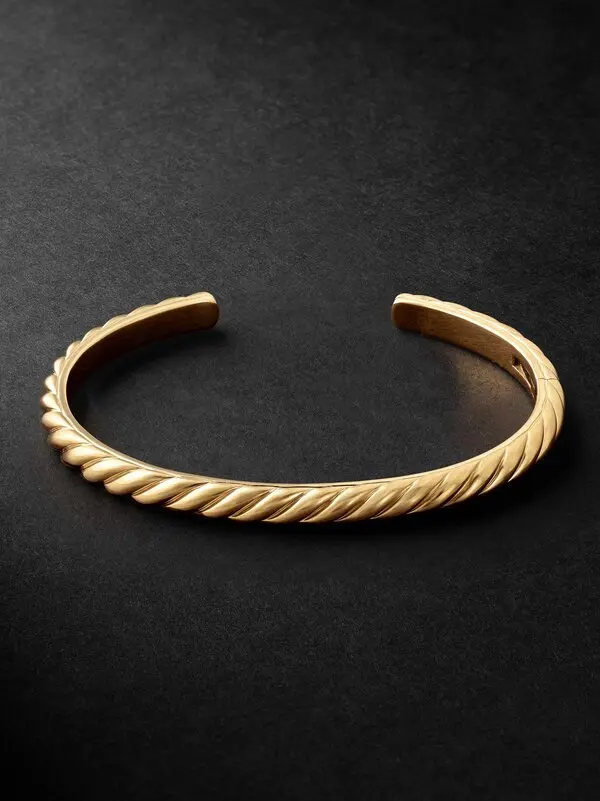 David Yurman Sculpted Cable 18-karat Cuff - Gold