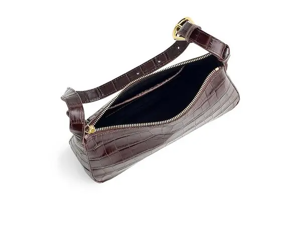 Madewell Organic Buckle Croco Shoulder Bag