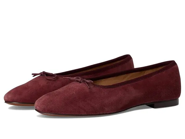Madewell The April Ballet Flat In Suede