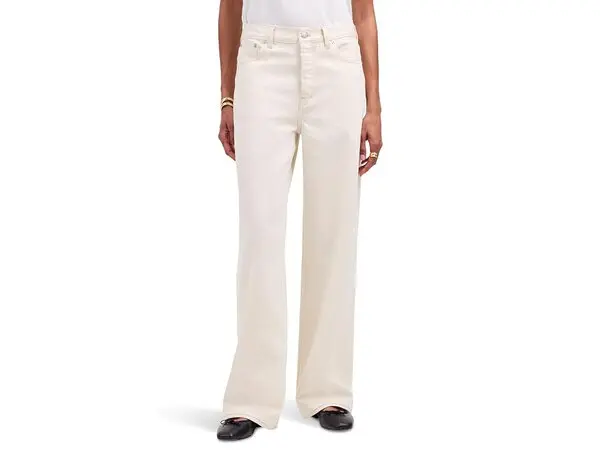 Madewell Low Slung Baggy Jeans In Vintage Ivory