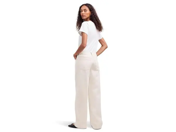 Madewell Low Slung Baggy Jeans In Vintage Ivory