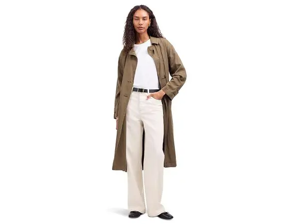 Madewell Low Slung Baggy Jeans In Vintage Ivory