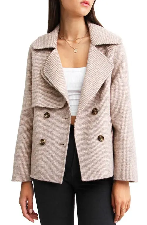 BELLE & BLOOM Wool Blend Peacoat - Beige