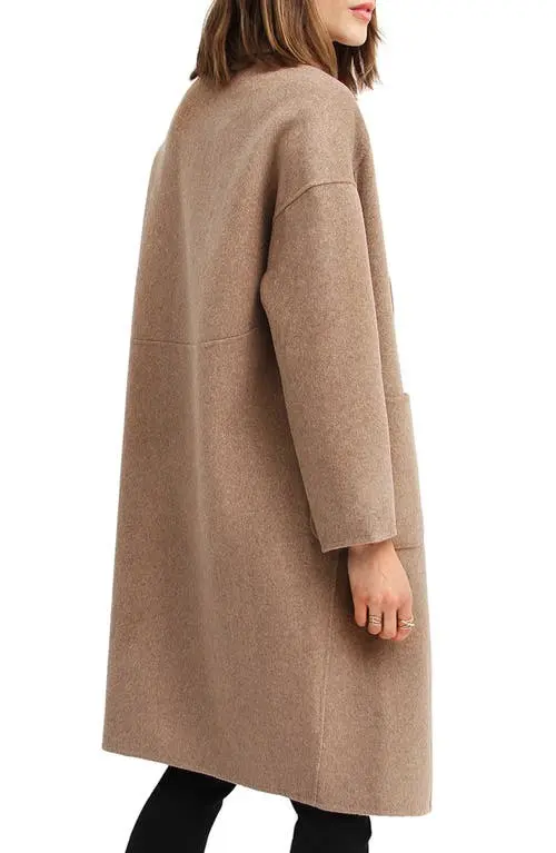 BELLE & BLOOM Double-breasted Wool-blend Coat